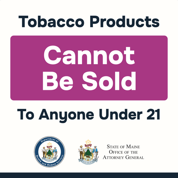 Tobacco – "Maine Tobacco Retailer" – Maine Prevention Store